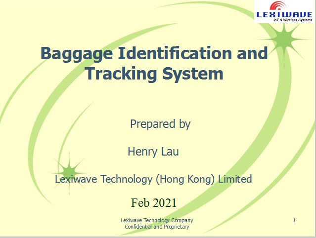 I&T Solution - Baggage Identification and Tracking System 2021-02-21